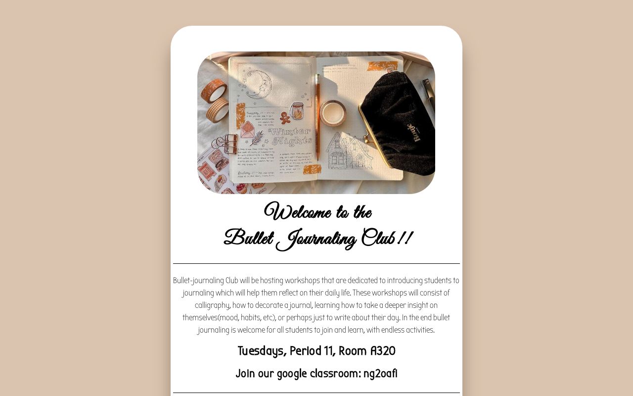 Bullet Journaling Club